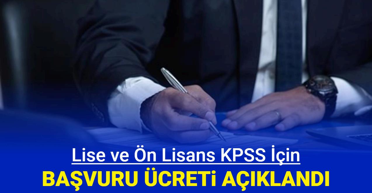 2024 lise ve ön lisans KPSS başvuru ücreti belli oldu - Finans 7