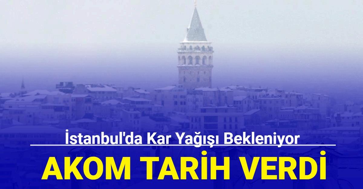 AKOM tarih verdi: İstanbul'da kar yağışı bekleniyor - Finans 7