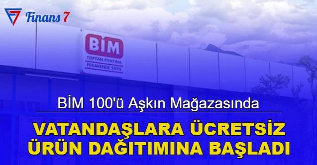 BİM 100'ü aşkın mağazasında vatandaşlara ücretsiz ürün dağıtımına başladı - Finans 7
