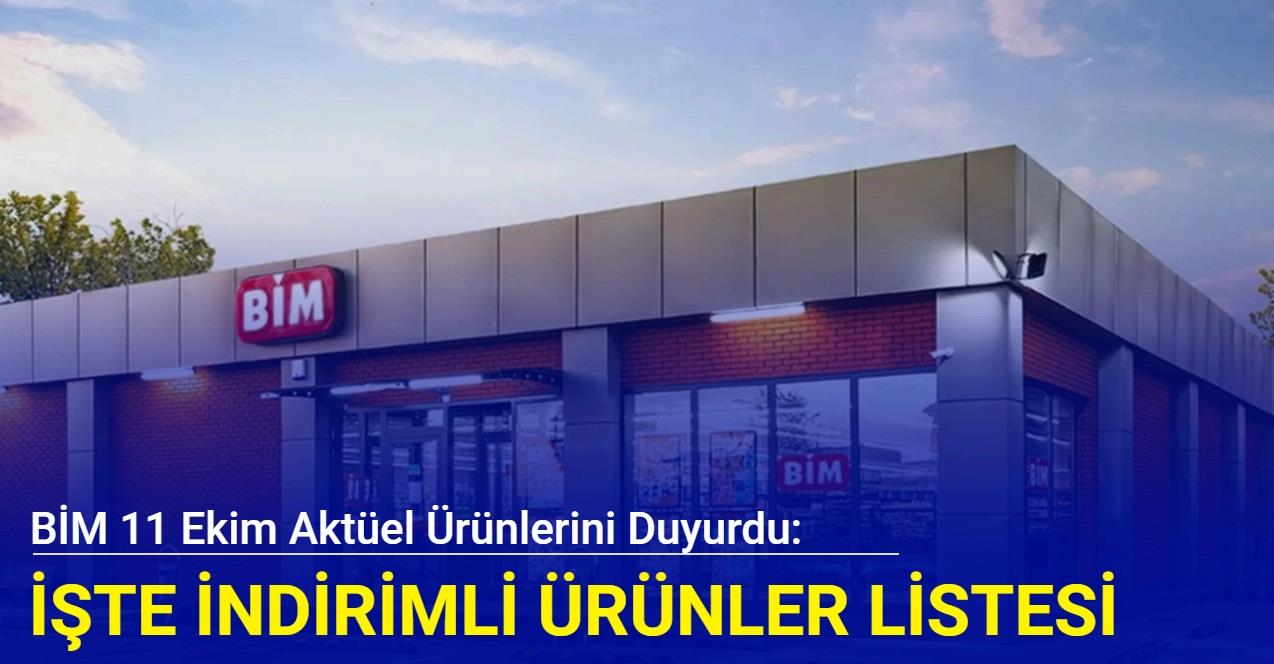 BİM 11 Ekim aktüel ürünlerini duyurdu: İşte indirimli ürünler listesi ...