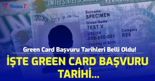Green Card Başvuru Tarihleri Belli Oldu! İşte Başvuru Tarihi... - Finans 7 Green Card Başvuru Tarihleri Belli Oldu! İşte Başvuru Tarihi... - Finans 7