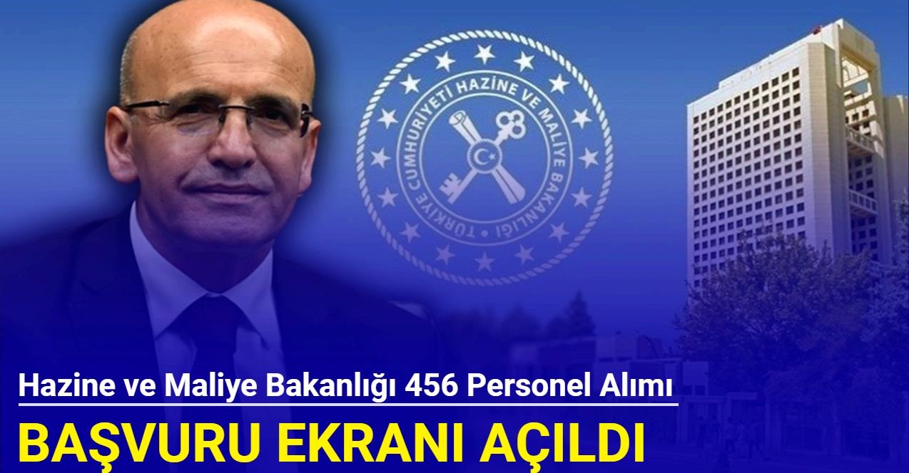Hazine ve Maliye Bakanlığı 456 personel alımı başvuru ekranı açıldı ...