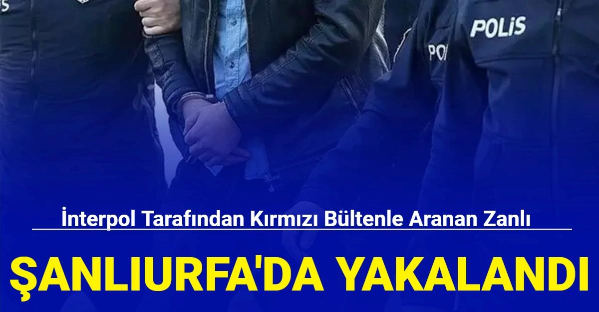 İnterpol tarafından kırmızı bültenle aranan zanlı Şanlıurfa'da ... İnterpol tarafından kırmızı bültenle aranan zanlı Şanlıurfa'da ...