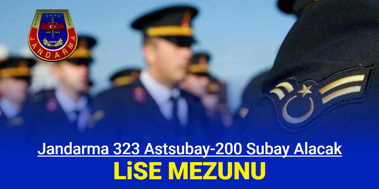 Jandarma lise mezunu 200 subay, 323 astsubay alımı yapacak: İşte JSGF ...