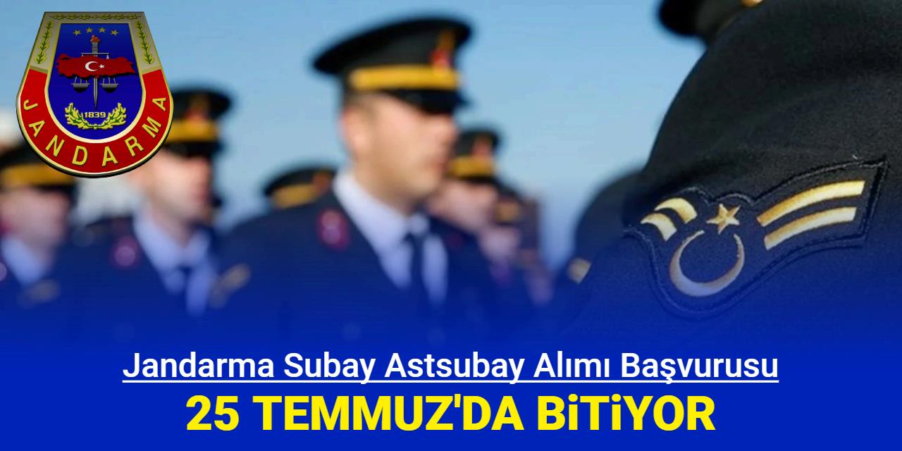 Jandarma lise mezunu subay astsubay alımı başvurusu 25 Temmuz'da ...