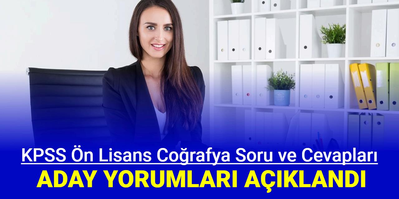 KPSS Coğrafya ön lisans soru ve cevapları 2024 - Finans 7