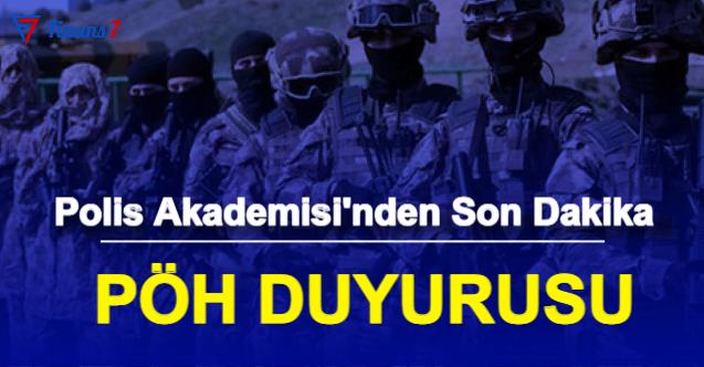 Polis Akademisi'nden Özel Harekat Duyurusu (PÖH Alımı Yok!) - Finans 7