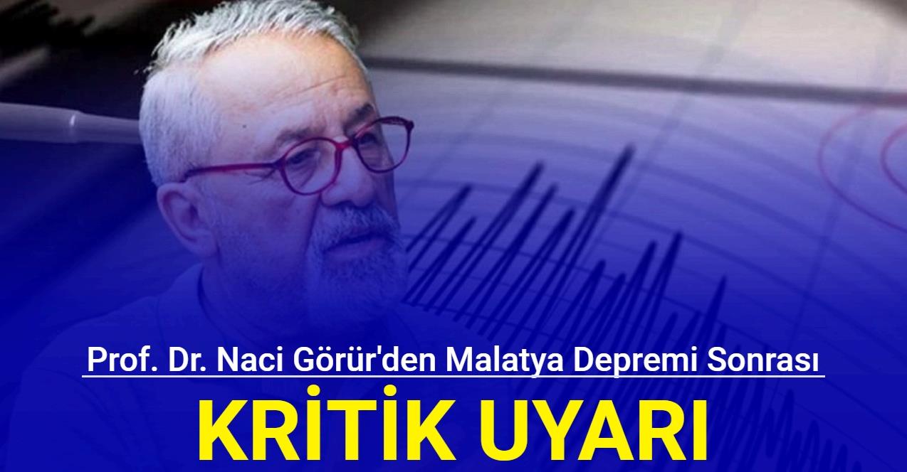 Prof. Dr. Naci Görür'den Malatya depremi sonrası kritik uyarı - Finans 7