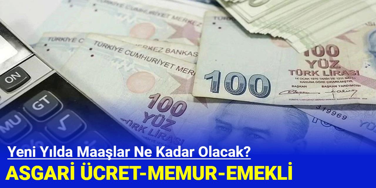 Yeni Yılda Maaşlar Ne Kadar Olacak? Memur, Asgari Ücret, Emekli - Finans 7